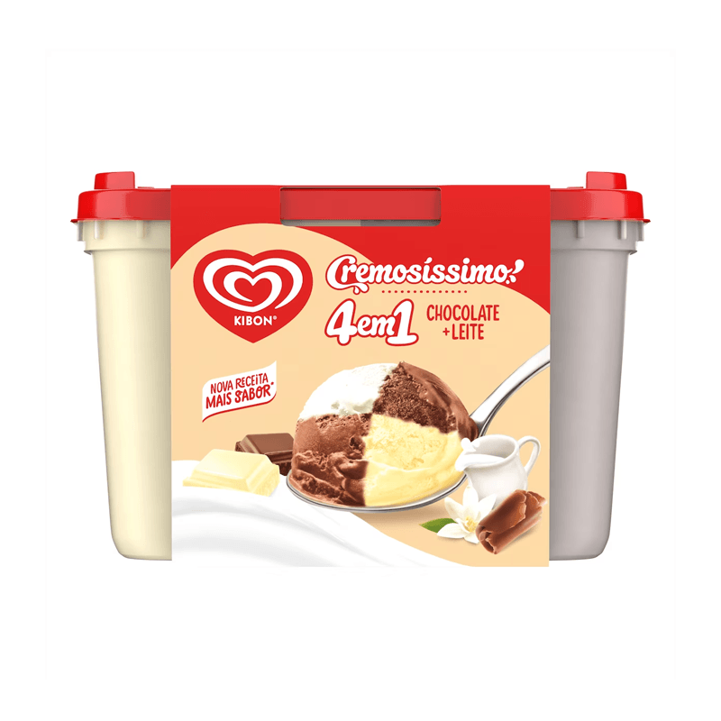 Sorvete Kibon Cremosíssimo Chocoleite 2L - Promoção