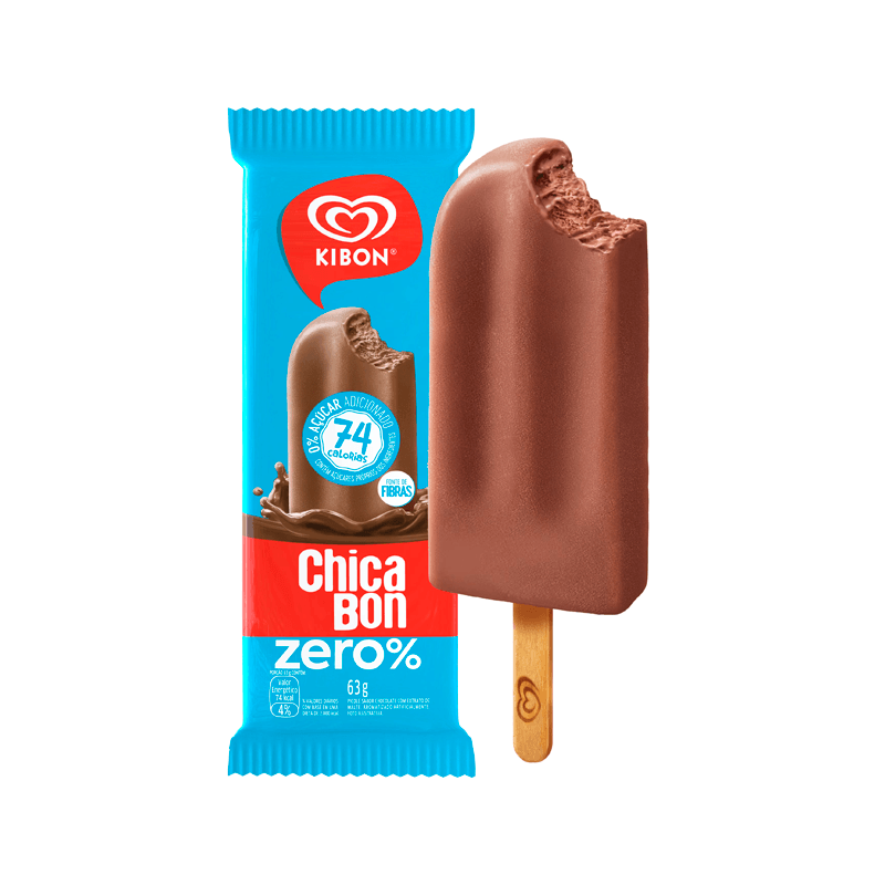 Sorvete Picolé Kibon Chicabon Zero 63g | Farmácia Online Drogal