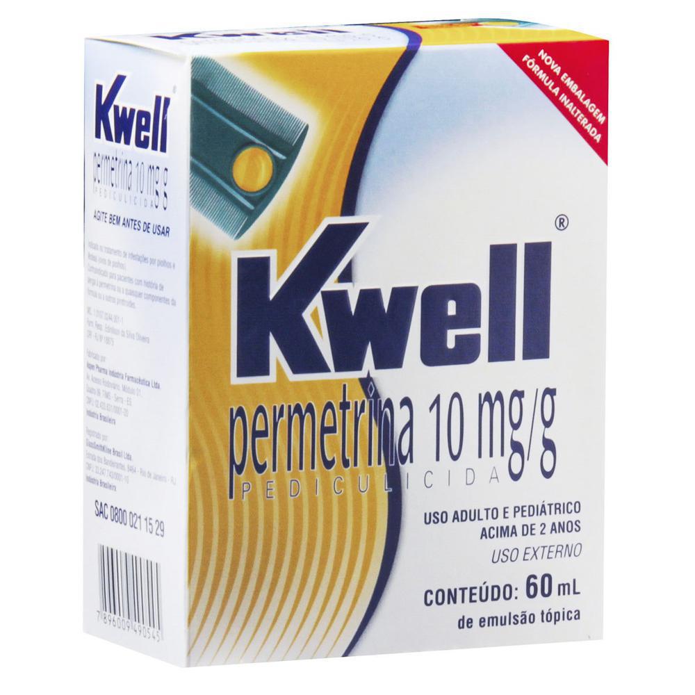 Kwell 1% 60ml: Emulsão Tópica Elimina Parasitas | Drogal