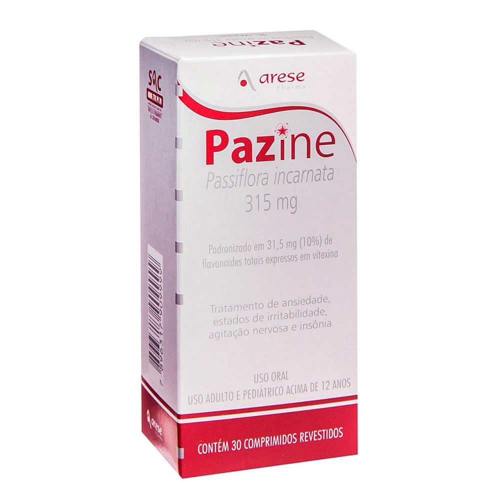 Pazine 315mg 30 Comprmidos
