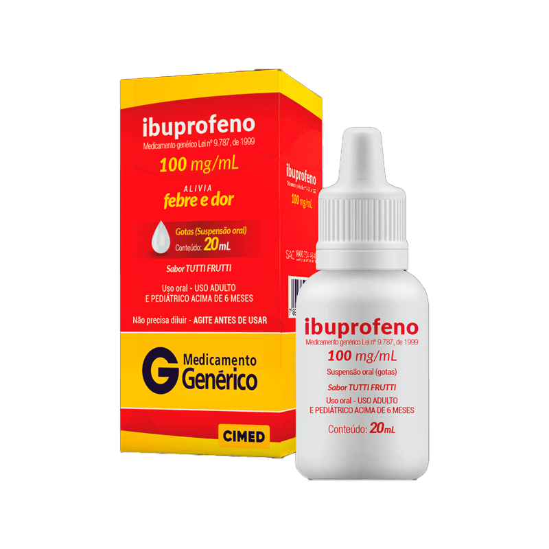 Ibuprofeno 100mg Cimed Frasco 20ml
