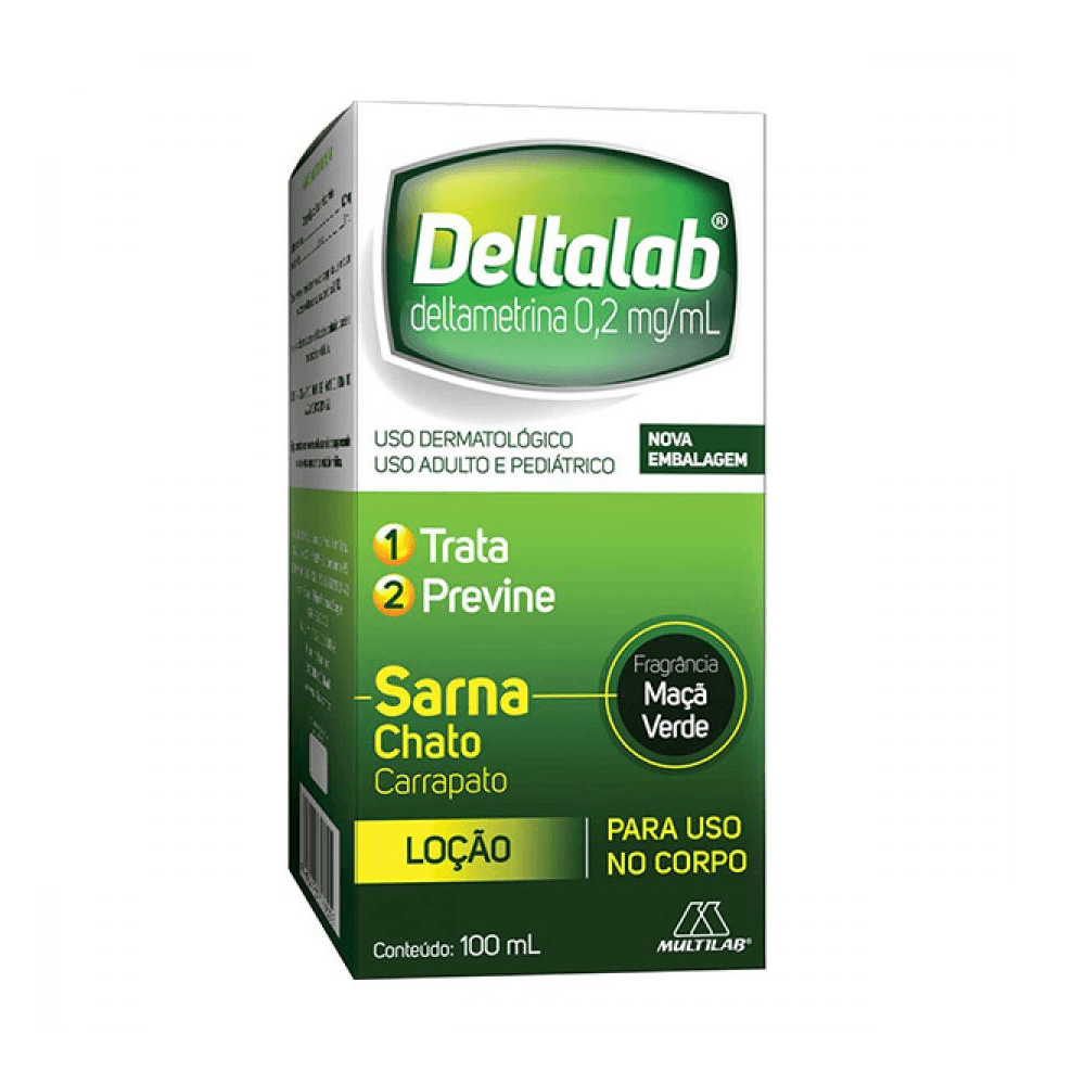 Deltalab Loção: Previne Sarna, Chato e Carrapato | Drogal