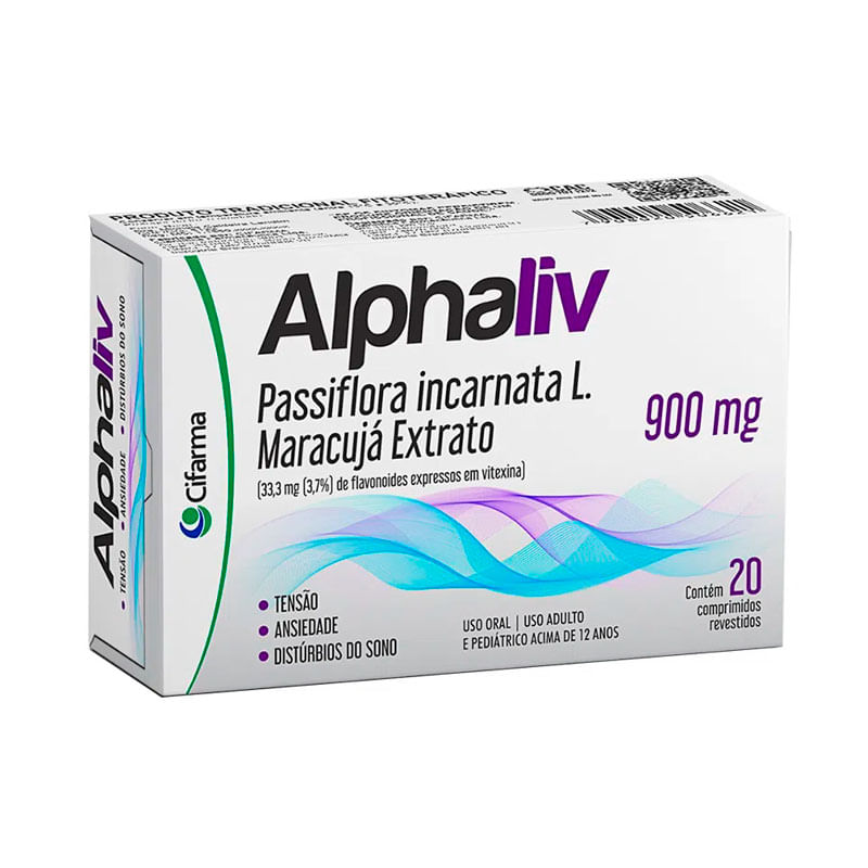 Alphaliv 900mg 20 Comprimidos Revestidos