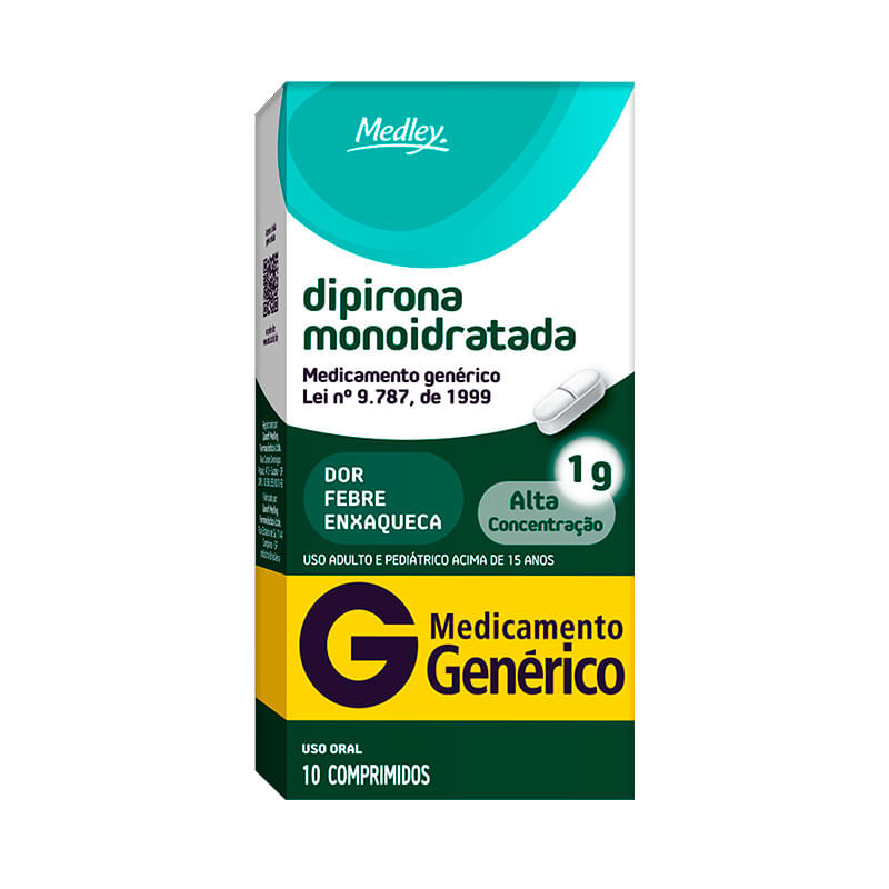 Dipirona monoidratada 1g para que serve, como usar - Drogal