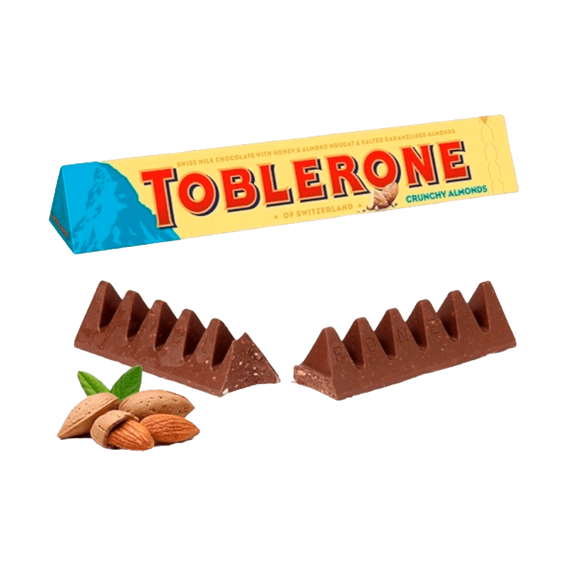 Chocolate Toblerone Crunchy Almonds 100g
