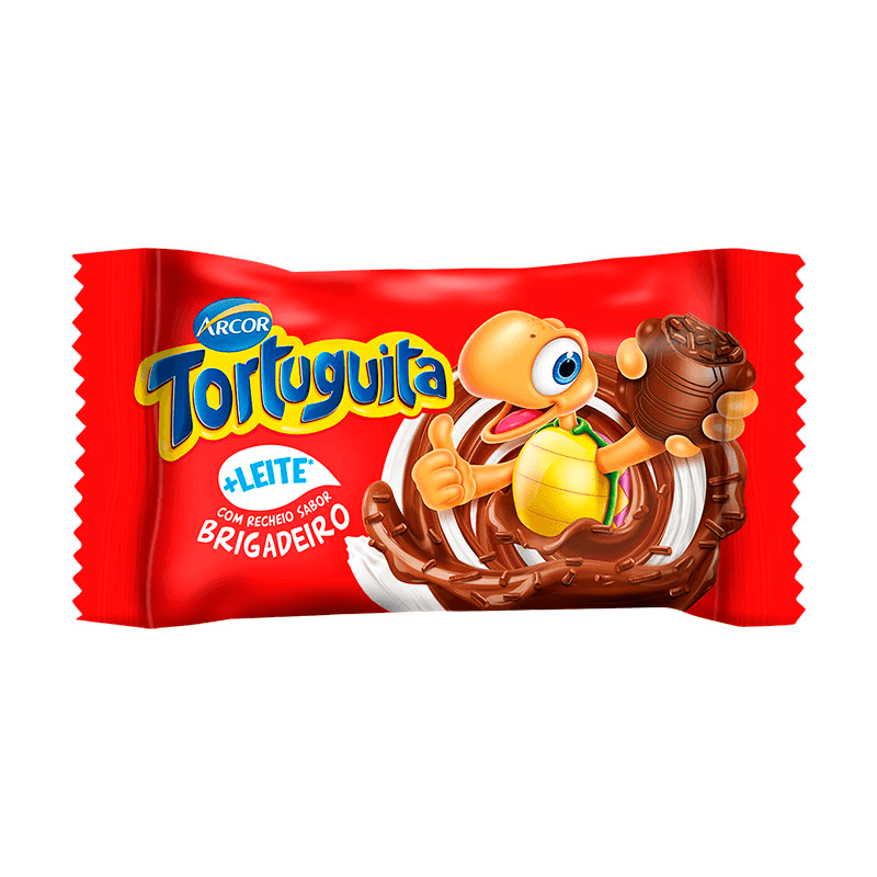 Chocolate Arcor Tortuguita Sabor Brigadeiro 15,5g