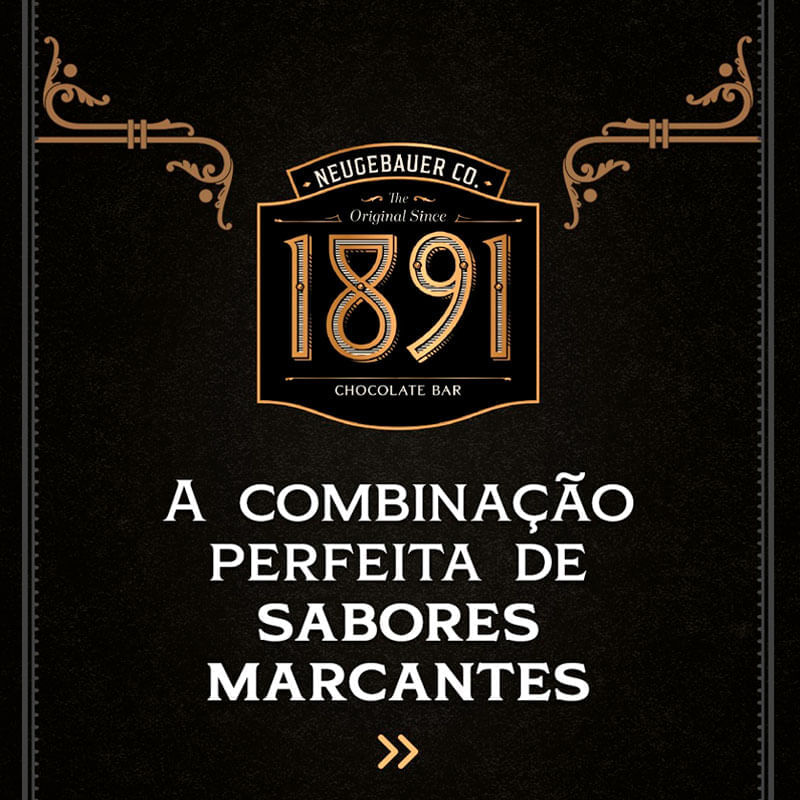 Chocolate Dark Neugebauer Bar 1891 Supreme ao Leite 90g