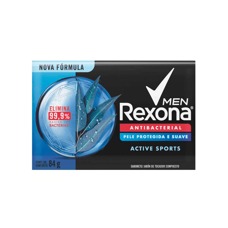 Sabonete em Barra Rexona Men Antibacterial Active 84g
