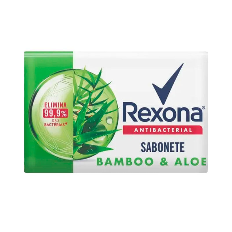 Sabonete em Barra Rexona Antibacterial Bamboo e Aloe Vera 84g ...