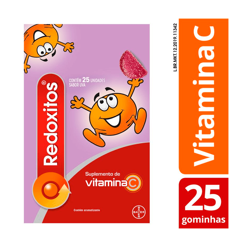 Suplemento de Vitamina C Redoxitos Sabor Uva 25 Gominhas