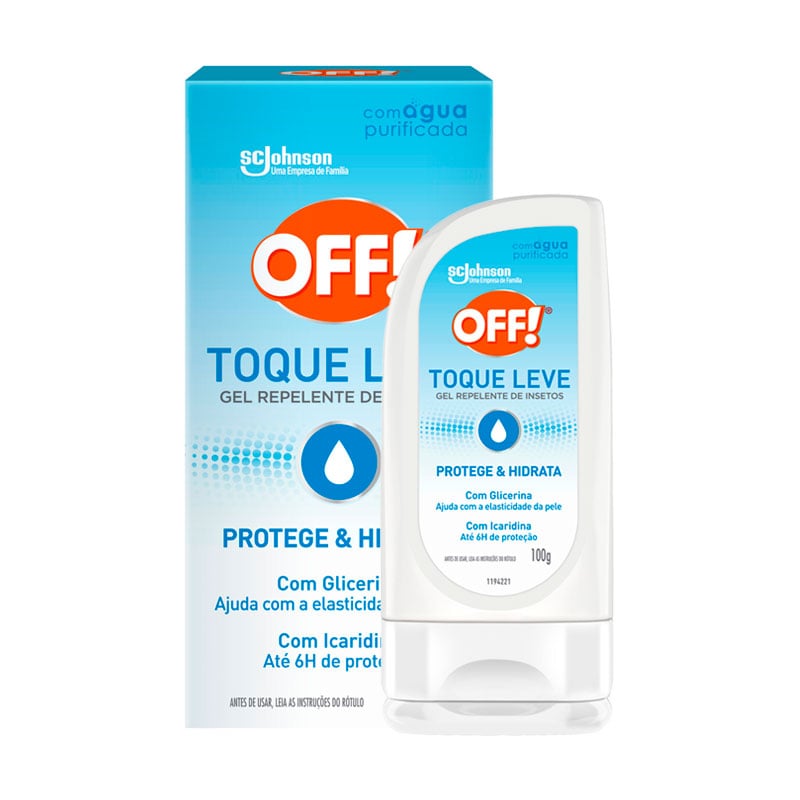 Repelente Off Gel Toque Leve 100g - Protege e Hidrata Sua Pele