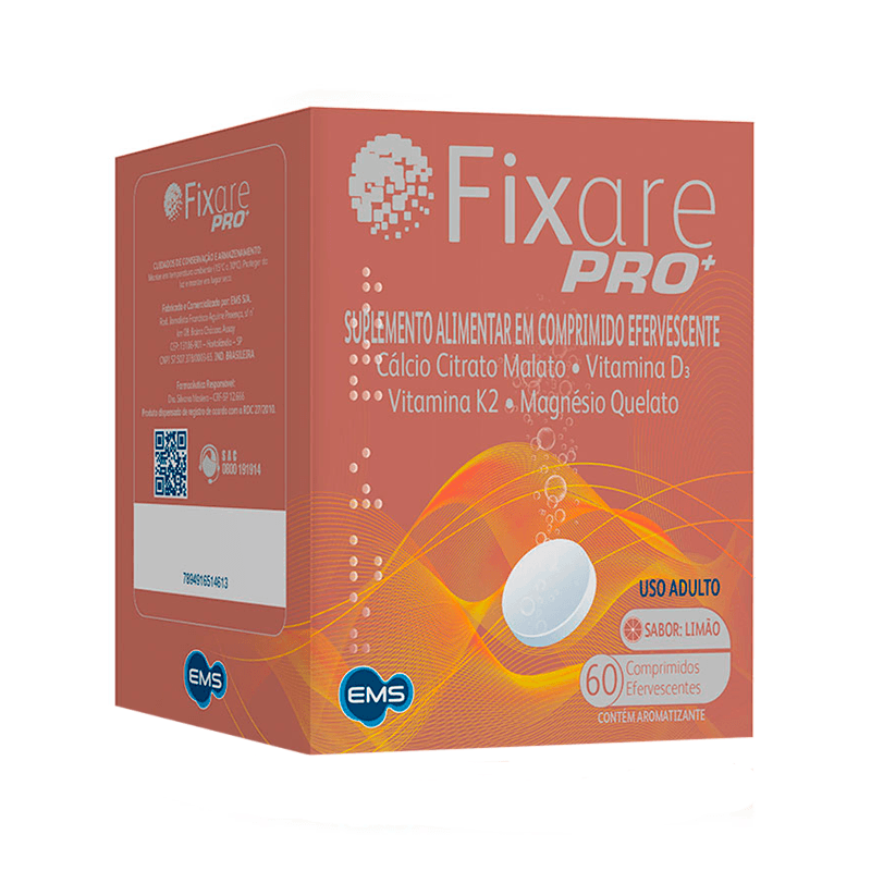 Fixare Pro+ Sabor Limão 60 Comprimidos Efervescentes: Preço
