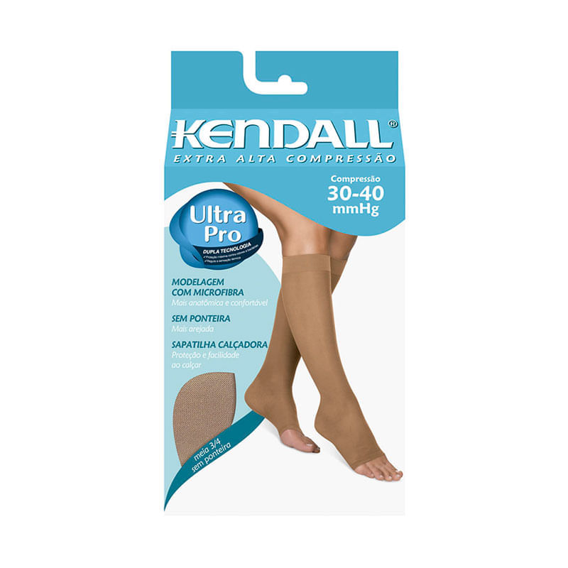 Meia Elástica Kendall 3/4 Extra Alta Compressão (30-40 Mmhg) Sem ...