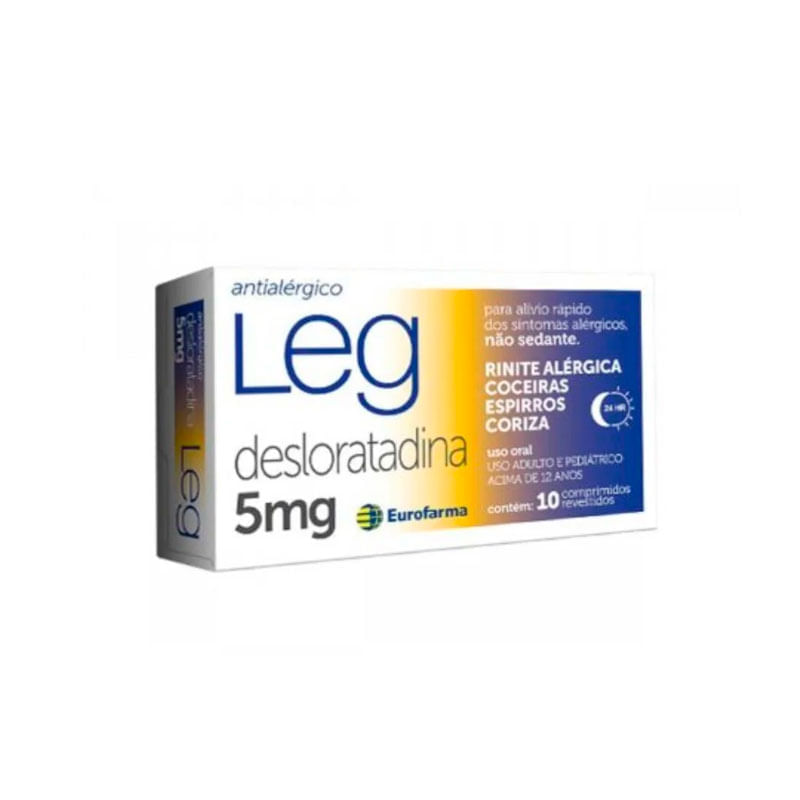 Leg 5mg 10 Comprimidos Revestidos | Farmácia Online Drogal