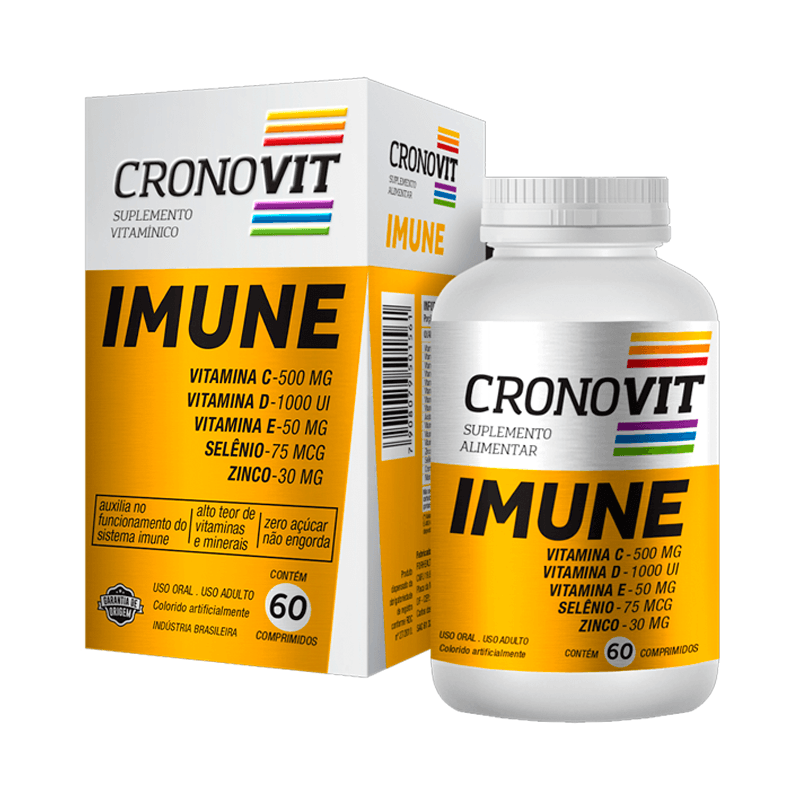 Suplemento Vitamínico Cronovit Imune 60 Comprimidos | Farmácia Online ...