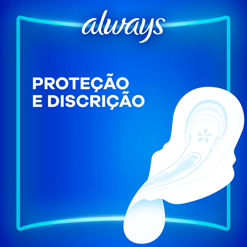 Absorvente Always Ultrafino Seca Com Abas Tamanho M 8 Unidades
