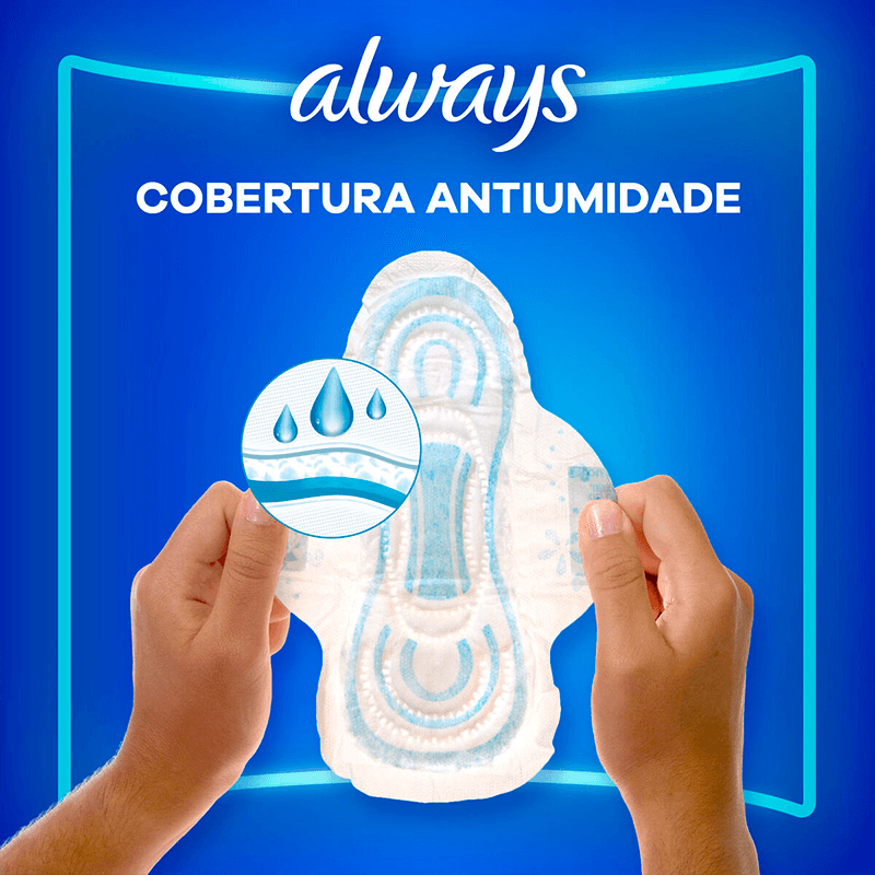 Absorvente Always Suave Com Abas Tamanho P 8 Unidades