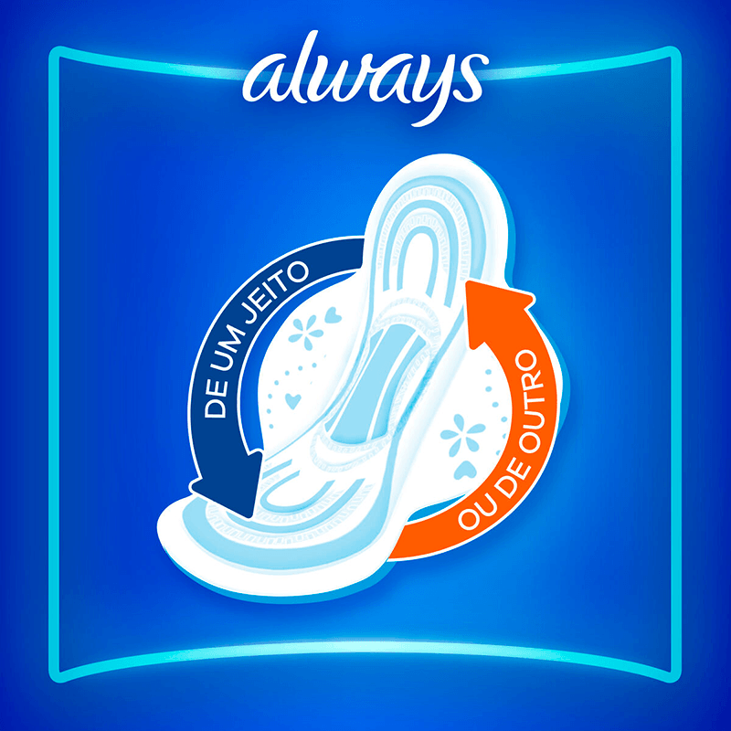 Absorvente Always Suave Com Abas Tamanho P 8 Unidades