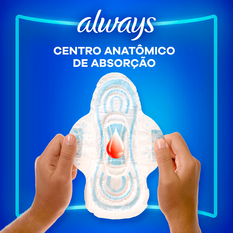 Absorvente Always Suave Com Abas Tamanho P 32 Unidades