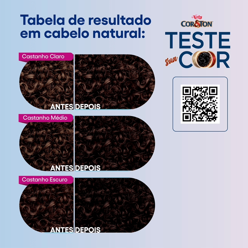 Coloração Alta Duração Cor&ton 0% Amônia Castanho Escuro 3.0