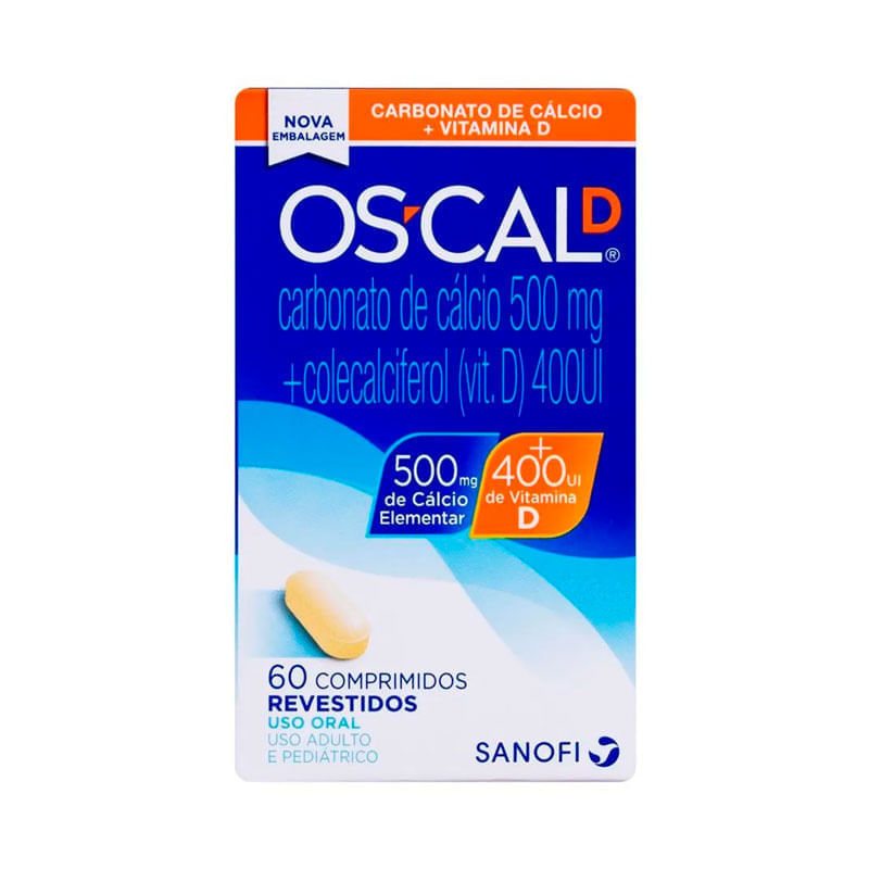 Oscal D 500mg + 400UI 60 Comprimidos Revestidos