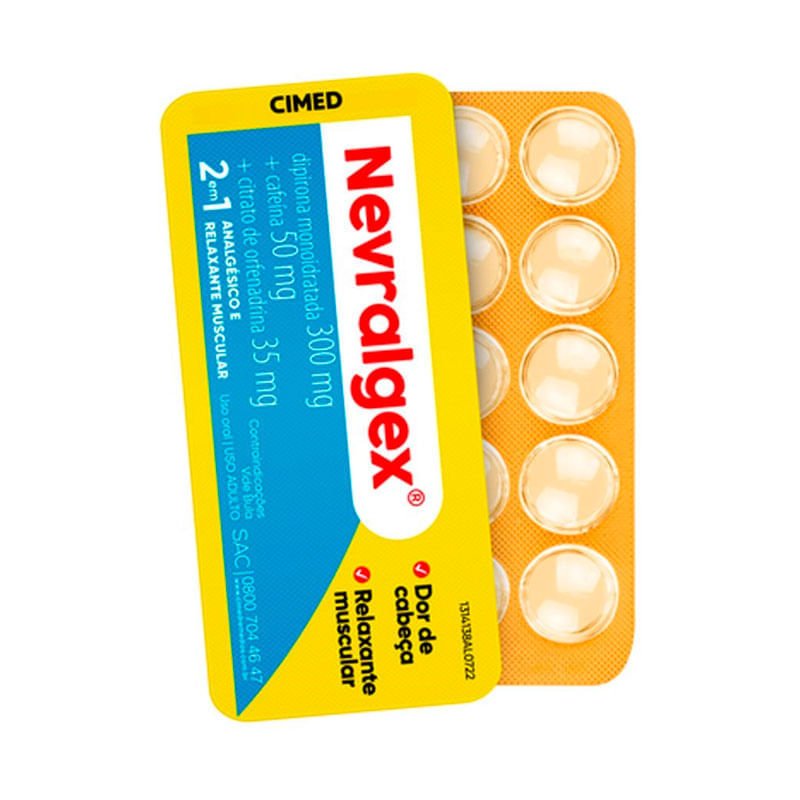 Nevralgex 10 Comprimidos | Farmácia Online Drogal