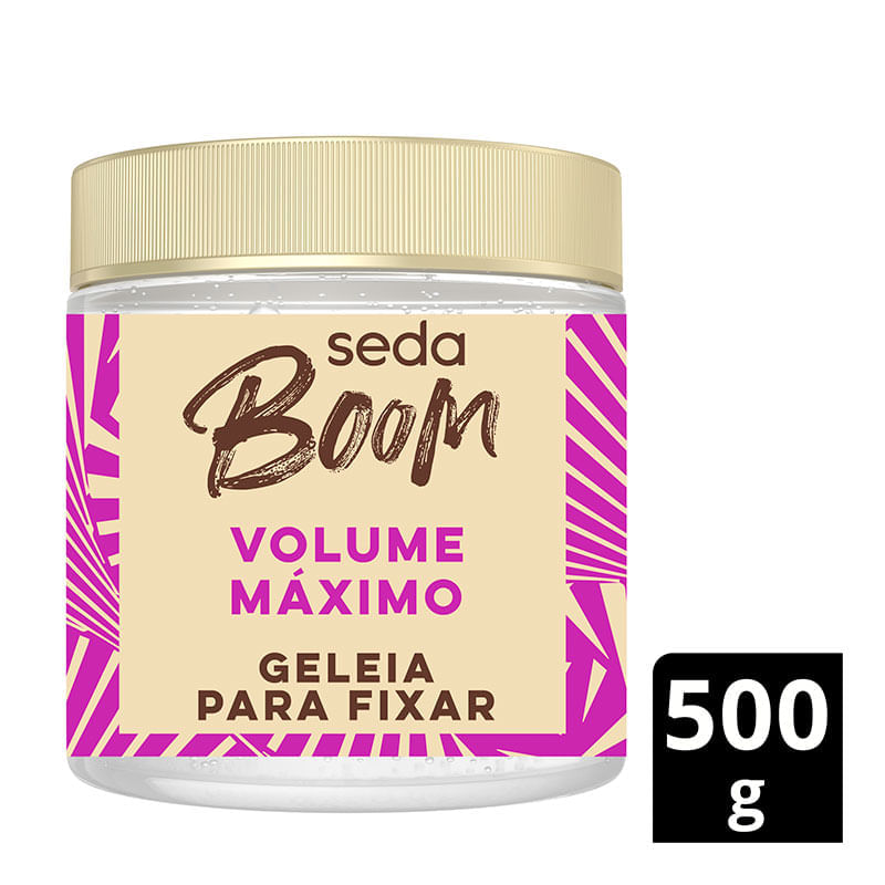Geleia para Fixar Seda Boom Volume Máximo 500g | Farmácia Online Drogal