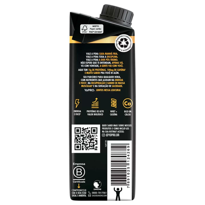 YoPRO Energy Boost Sabor Café Expresso 250ml | Drogal