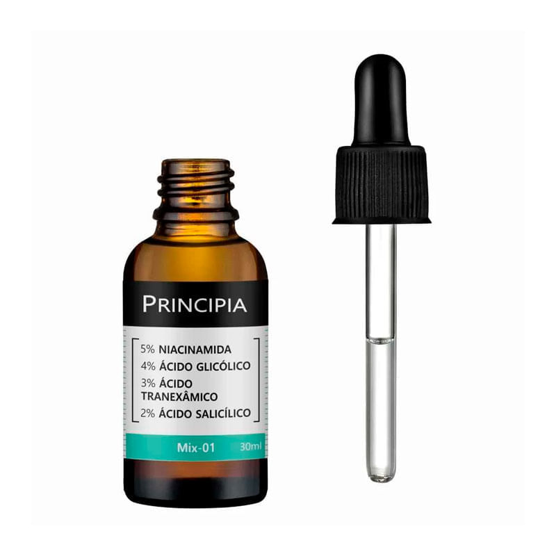 Sérum Facial Principia Mix-01 30ml: Peles Oleosas e Acneicas