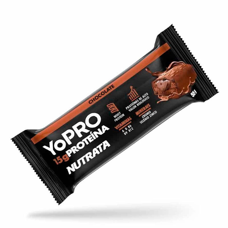Barra de Proteína YoPRO Danone Sabor Chocolate 55g | Drogal