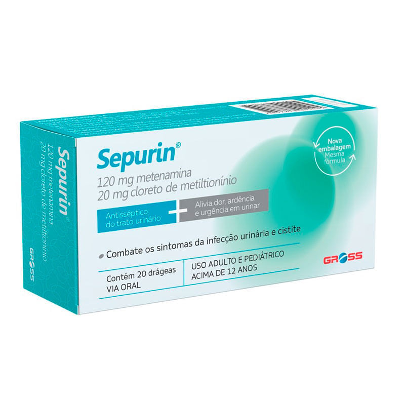 Sepurin 20 Drágeas | Farmácia Online Drogal