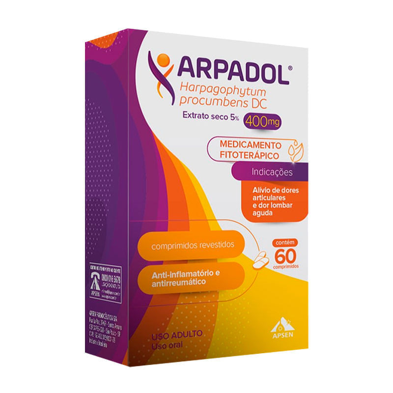 Arpadol 400mg 60 Comprimidos Revestidos em Oferta | Drogal