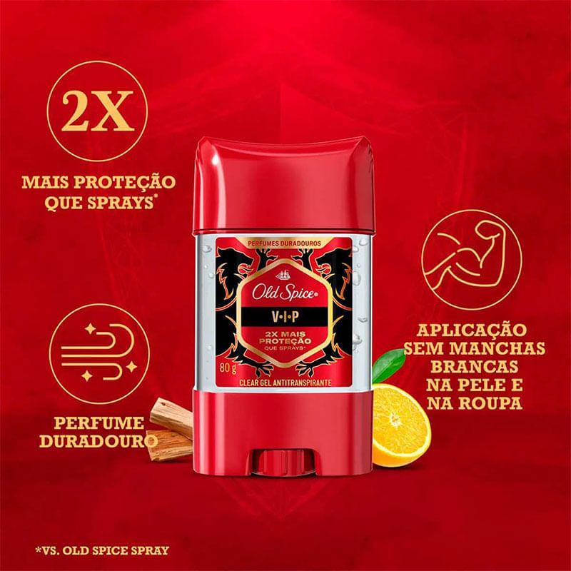 Gel Antitranspirante Old Spice VIP Stick 80g | Farmácia Online Drogal ...