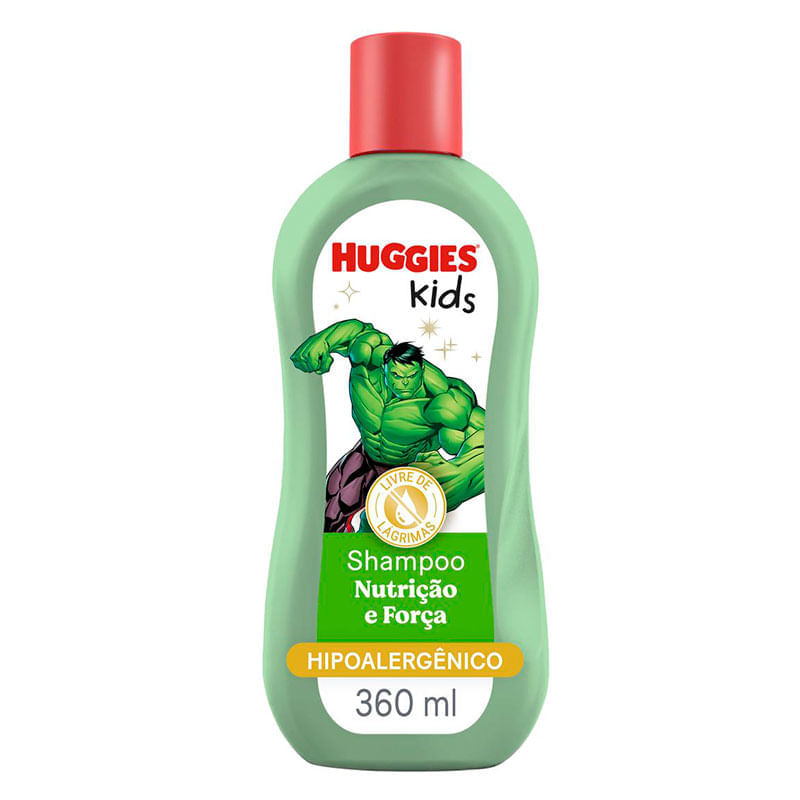 Shampoo Huggies Kids Hulk Nutrição e Força 360ml | Farmácia Online Drogal