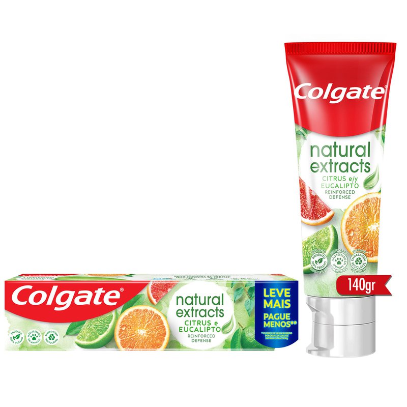Gel Dental Colgate Natural Extracts 140g | Farmácia Online Drogal