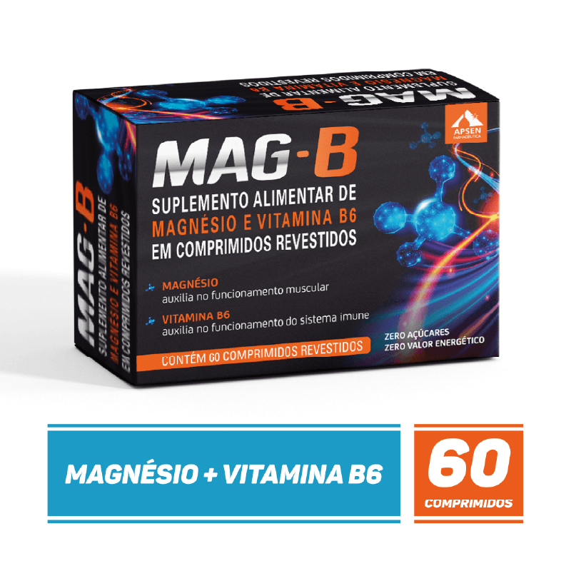 Suplemento Alimentar Mag-B 60 Comprimidos Revestidos | Farmácia Online ...