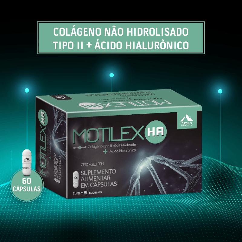 Suplemento Alimentar Motilex HA 60 Cápsulas | Farmácia Online Drogal