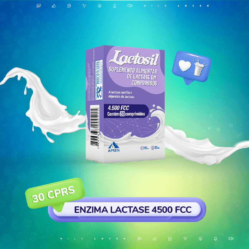 Suplemento Alimentar Lactosil 4.500 FCC 30 Comprimidos | Farmácia ...