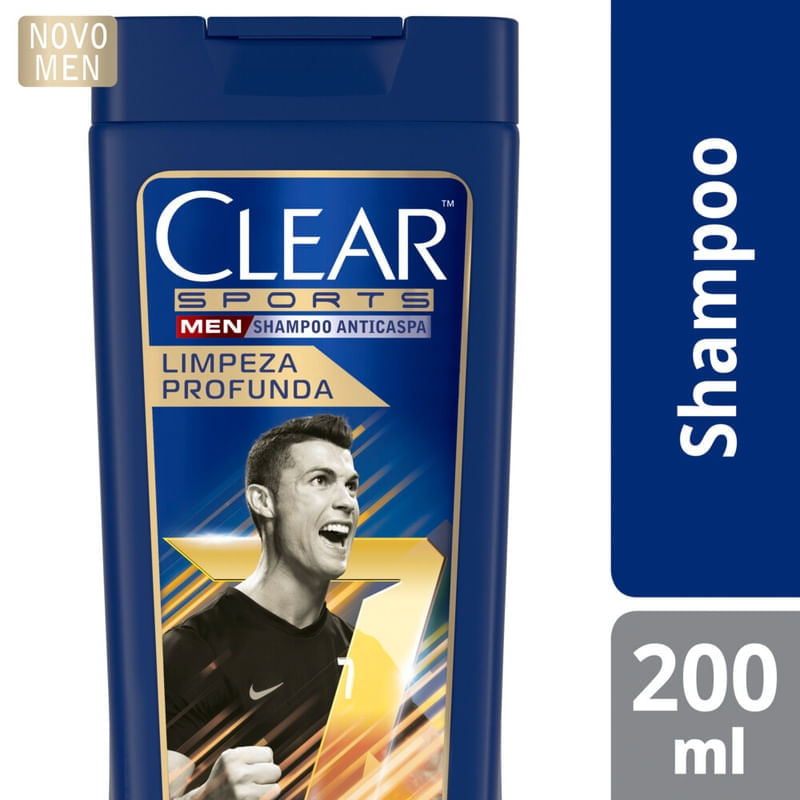 Shampoo Anticaspa Clear Men Sports Limpeza Profunda 200ml | Farmácia ...