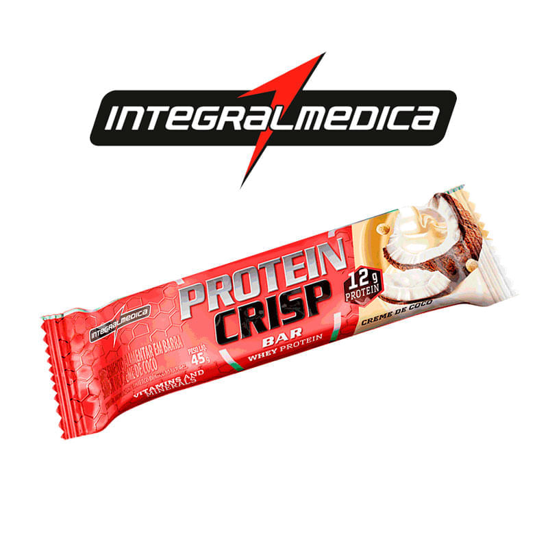 Barra de Proteína Integralmedica Crisp Creme de Coco Drogal