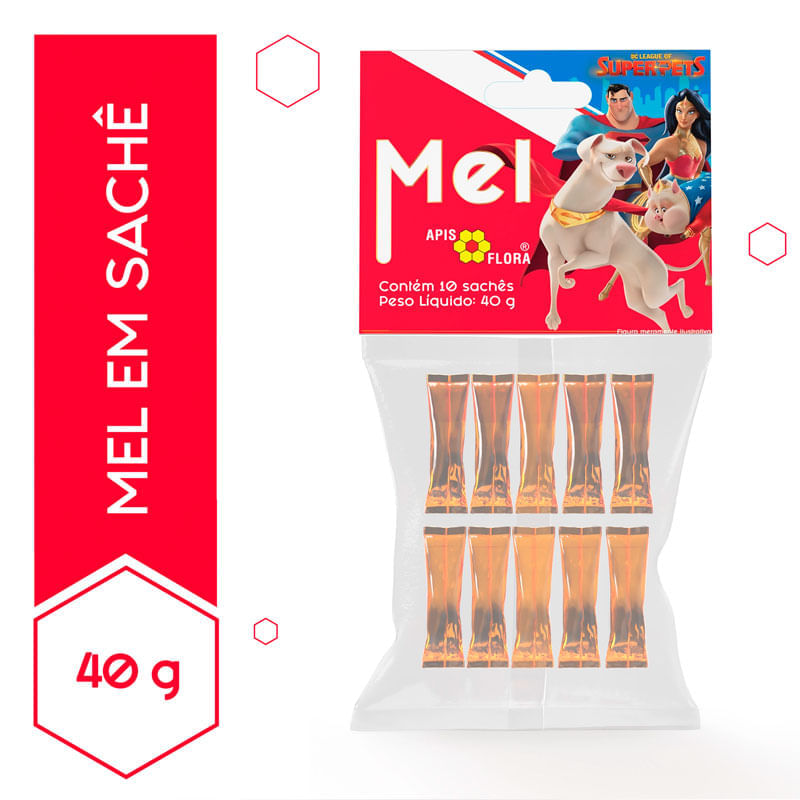 Mel Kids Apis Flora League Of Super Pets 10 Sachês | Farmácia Online Drogal