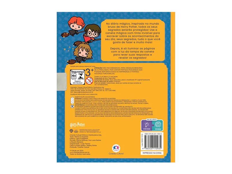 Meu Diário Mágico Harry Potter 1 Unidade | Farmácia Online Drogal Meu Diário Mágico Harry Potter 1 Unidade | Farmácia Online Drogal