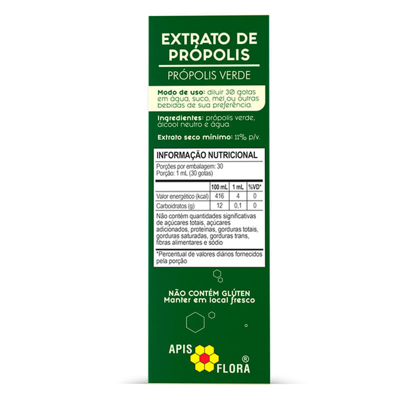 Extrato De Própolis Verde Apis Flora 30ml | Farmácia Online Drogal