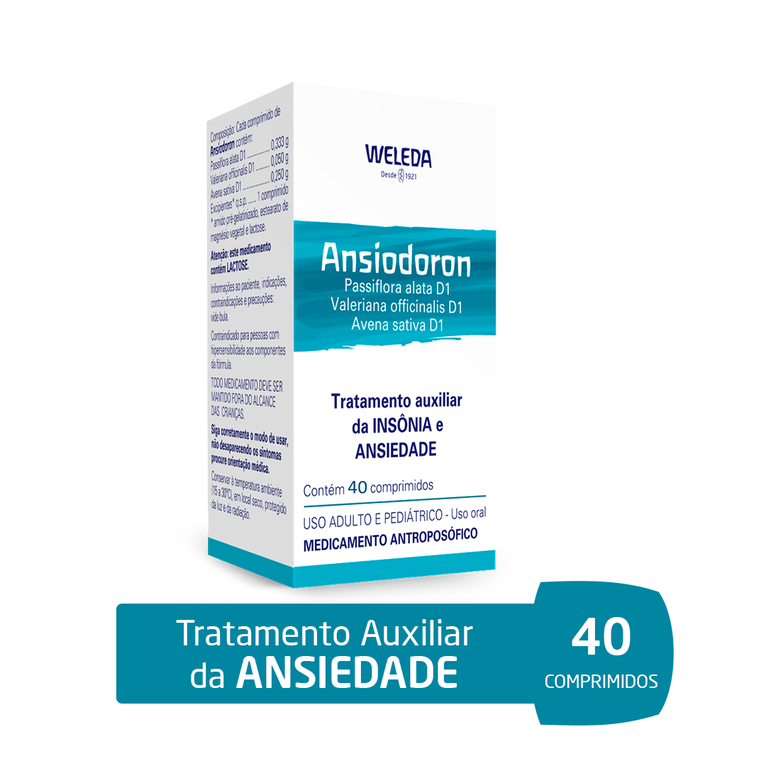 Ansiodoron Weleda 40 Comprimidos | Farmácia Online Drogal
