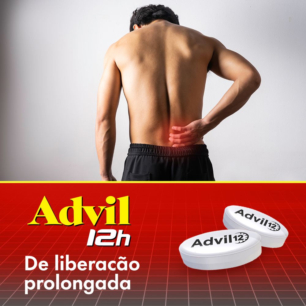 Advil 12h 600mg, Ibuprofeno - Compre na Drogal