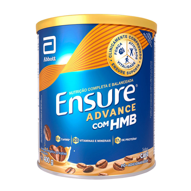 Suplemento Nutricional Ensure Advance Sabor Café 400g | Farmácia Online ...