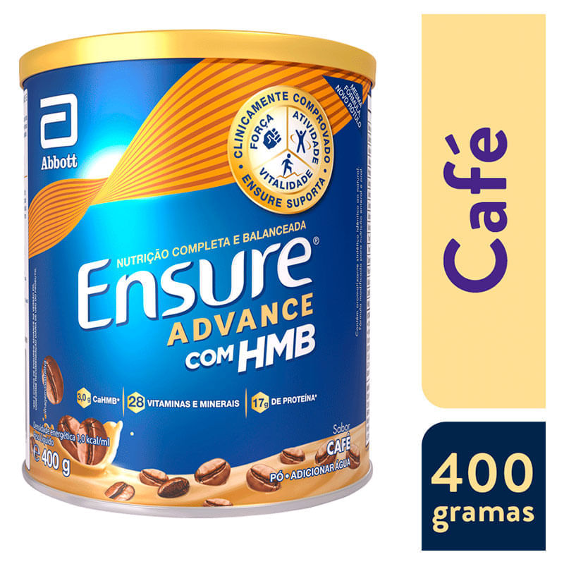 Suplemento Nutricional Ensure Advance Sabor Café 400g | Farmácia Online ...