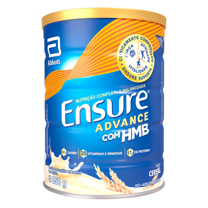 Suplemento Nutricional Ensure Advance Sabor Cereal 850g | Farmácia ...