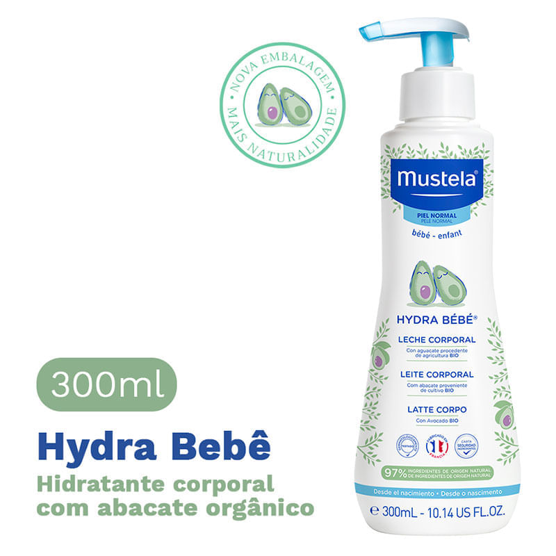 Loção Hidratante Corporal Infantil Mustela Hydra Bebê com Abacate ...