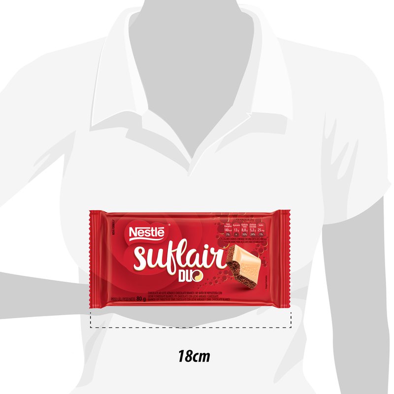Chocolate Nestlé Suflair Duo 80g | Farmácia Online Drogal